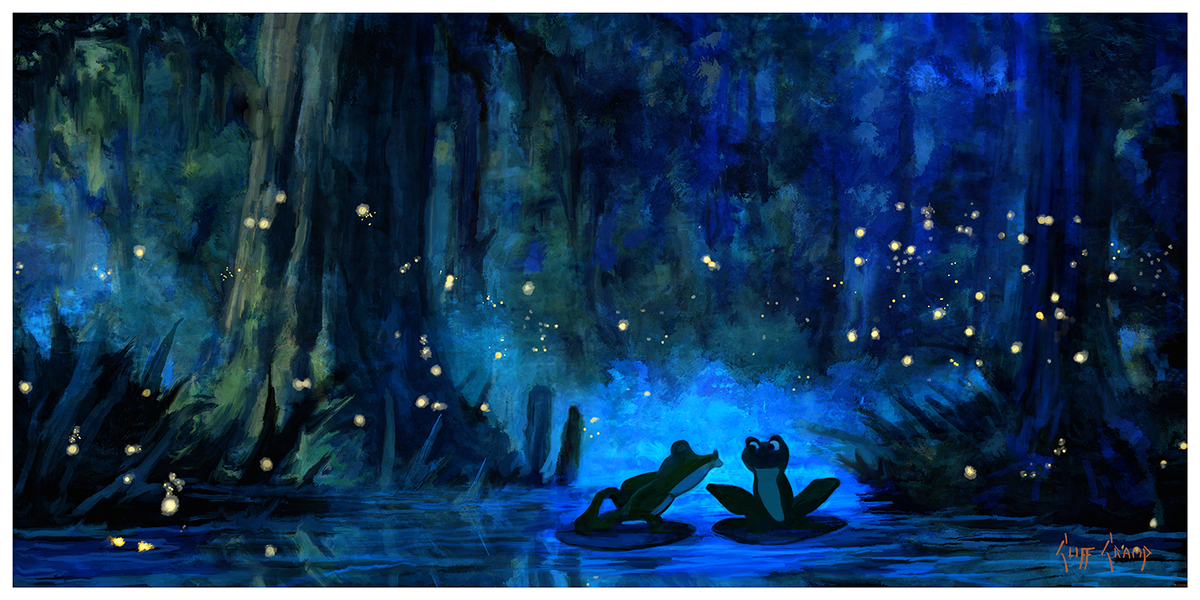 Disney Frog Prince Print – Cliff Cramp Illustration